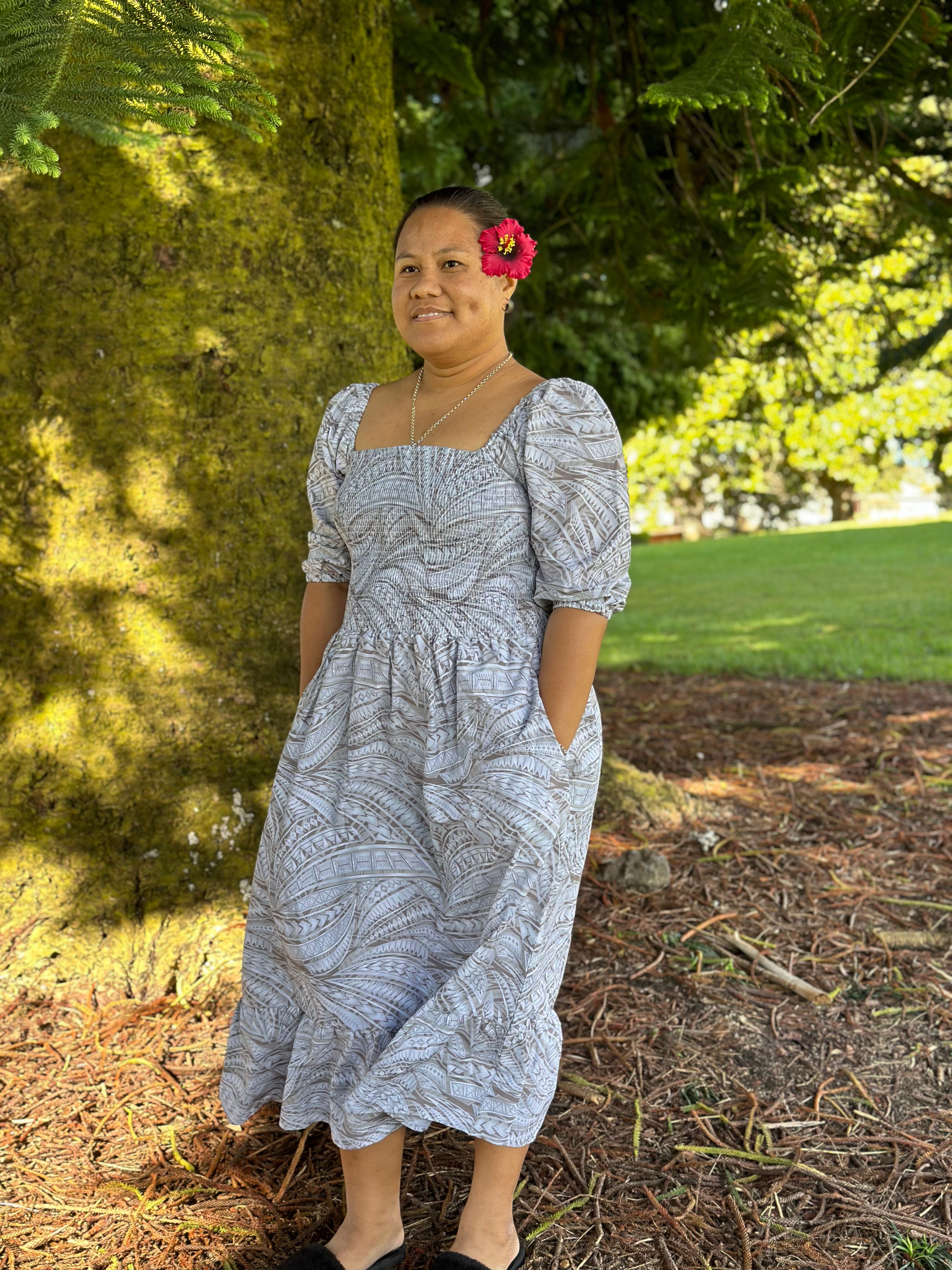 WOMEN'S ELIZA SMOCKING DRESS - LD3758 – www.tanoa.co.nz