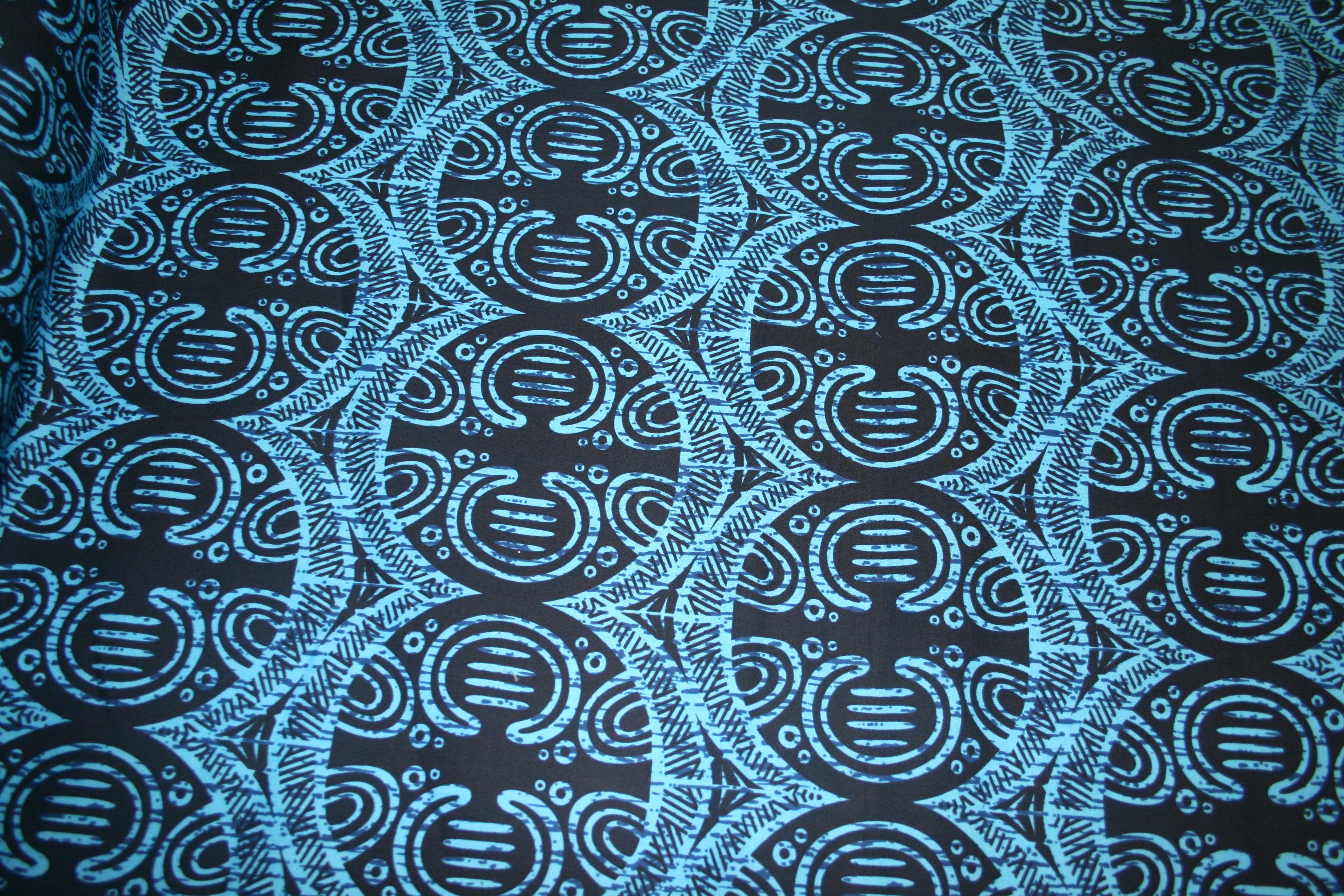Ocean Blue Shell From The Sea Fabric – www.tanoa.co.nz