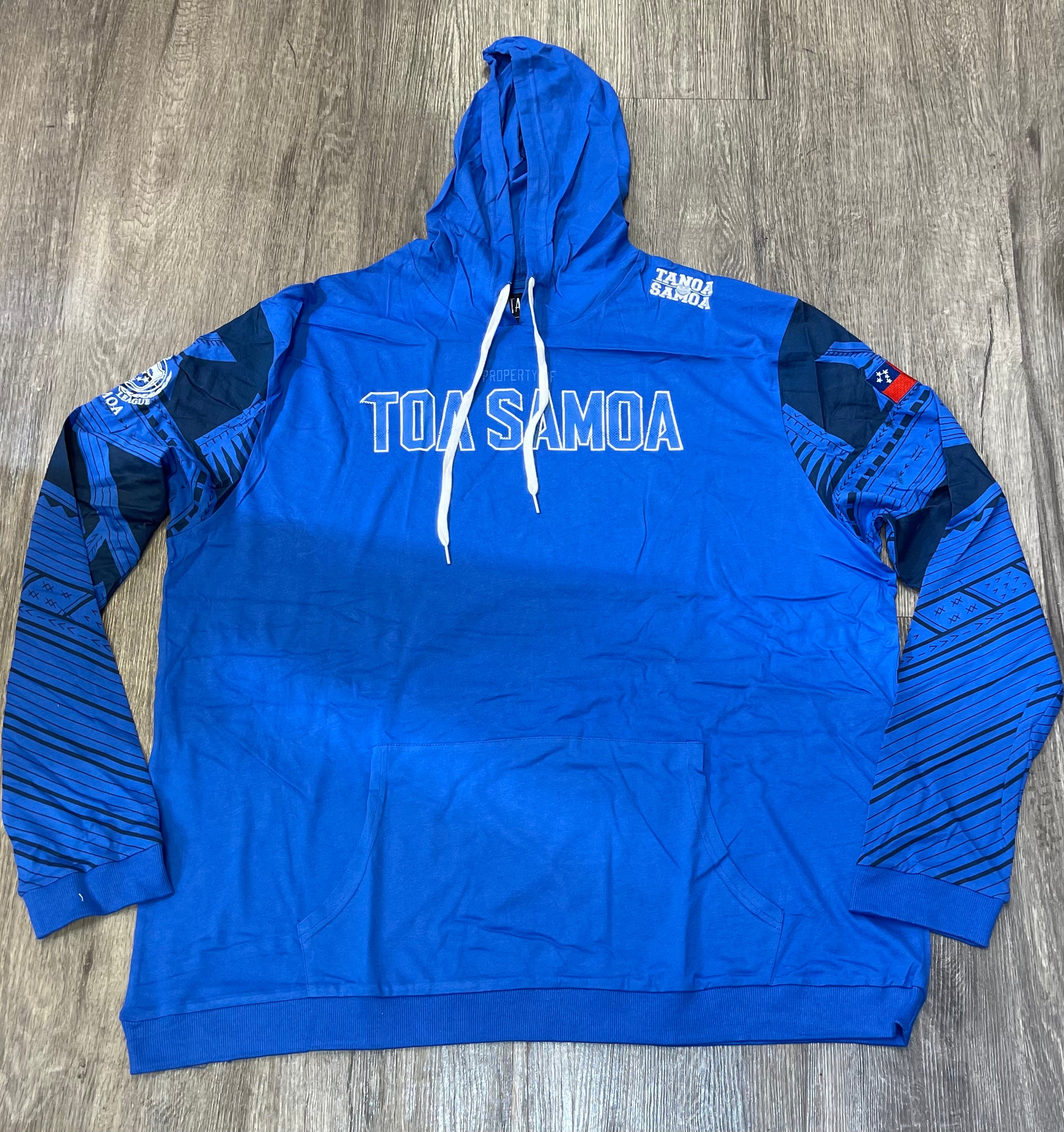 Property of TOA Hoodie- Royal Blue – www.tanoa.co.nz